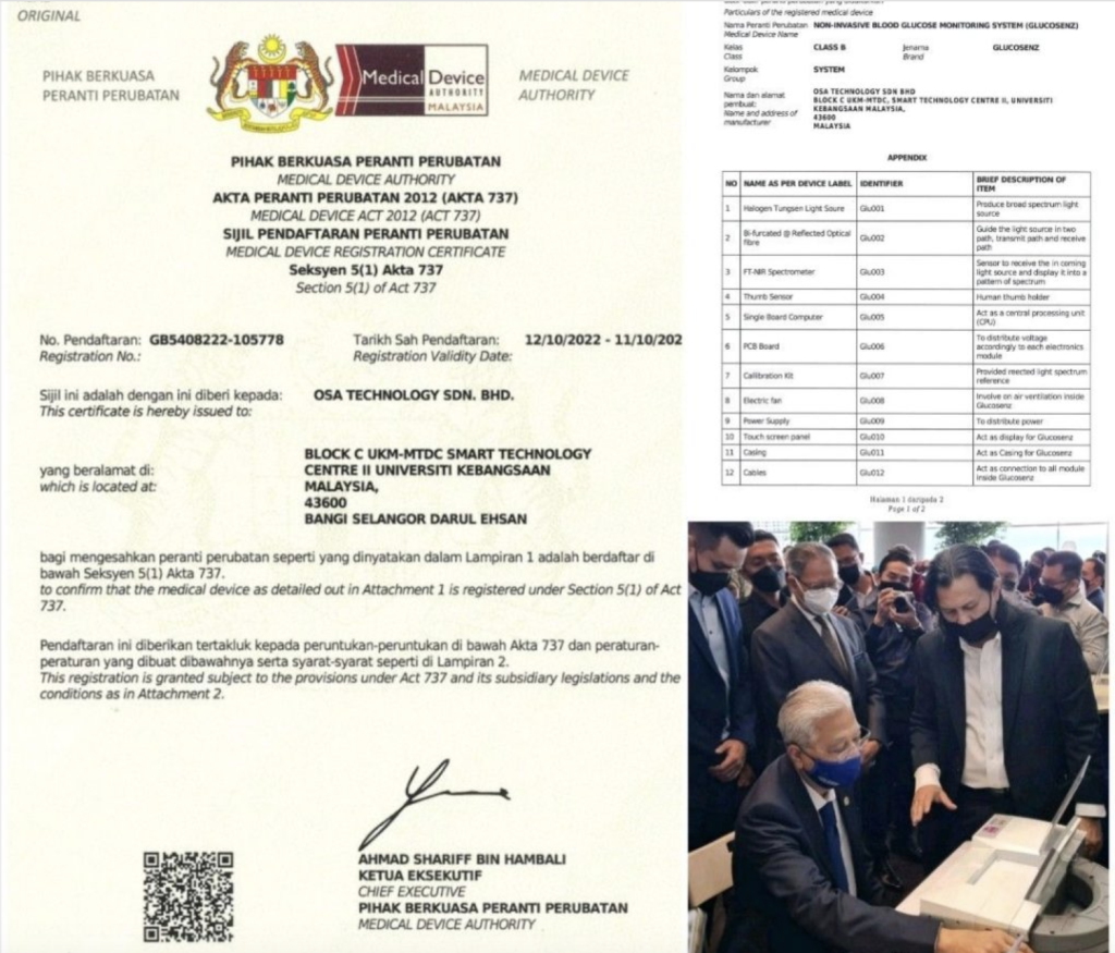 OSA Technology Sdn Bhd - MDA Certification for Medical Device ...
